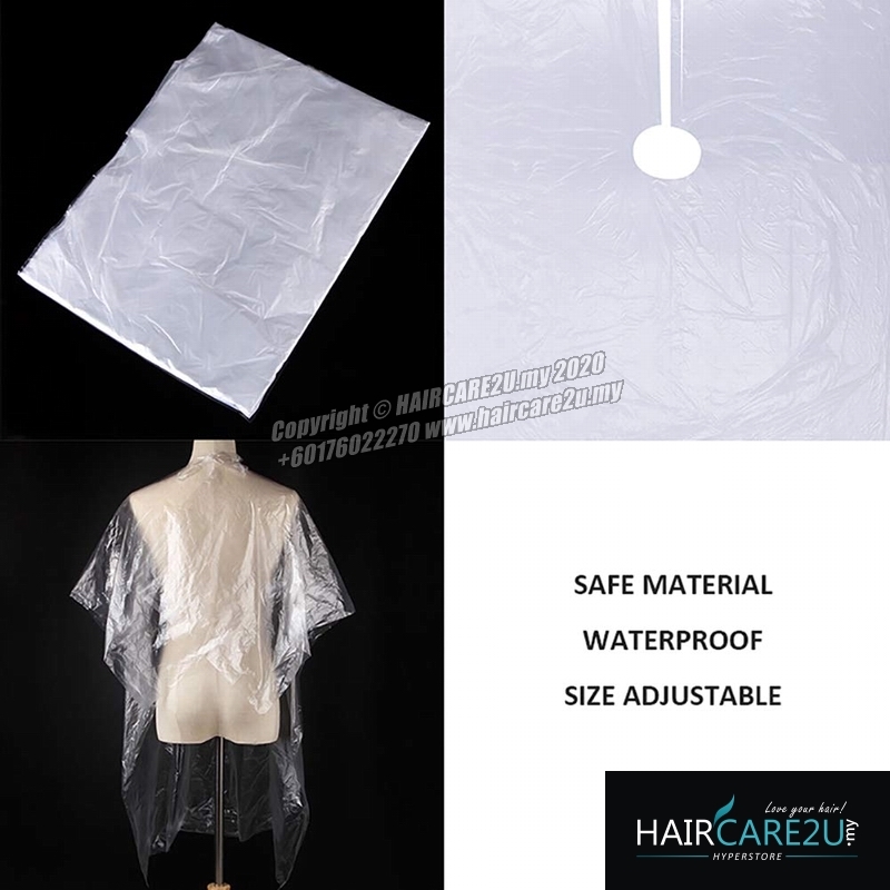 100pcs Barber Salon Disposable Hairdressing Apron Cutting Cape ...