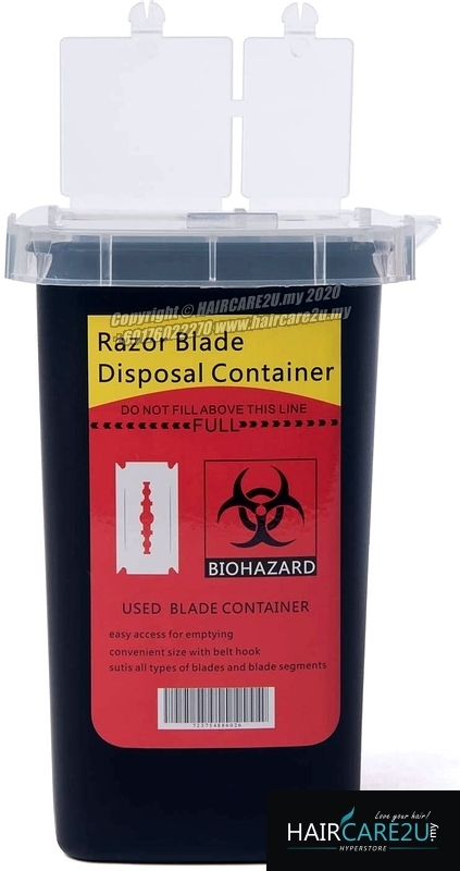 HAIRCARE2U Barber Salon Razor Blade and Sharps Disposal Container ...