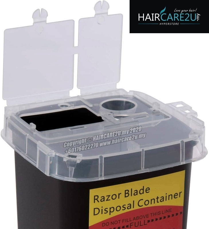 HAIRCARE2U Barber Salon Razor Blade and Sharps Disposal Container ...