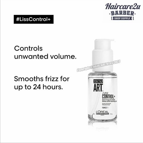 50ml Loreal Tecni Art Liss Control Plus Intense Smoothing Serum (Force ...
