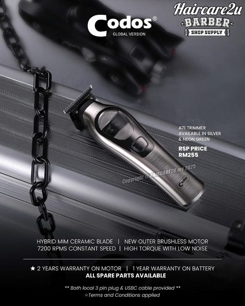 Codos Professional Cordless Hair Clipper A81 & Trimmer A71 – HAIRCARE2U ...