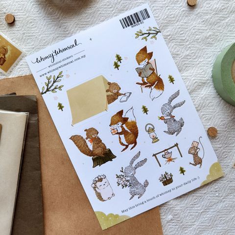 Whimsy Whimsical Sticker Sheet - Summer Collection – Salt x Paper ...