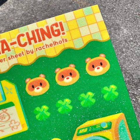 Rachelhofs Sticker Sheet - Cha-Ching! – Salt x Paper Stationery & Gifts