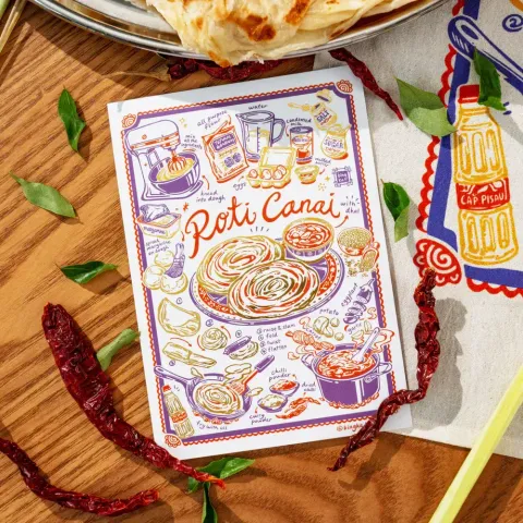 Bingka Postcard - Roti Canai (Set of 5) – Salt x Paper Stationery & Gifts