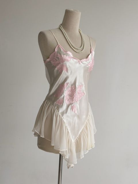 Vintage Victoria's Secret Ballerina Satin Chiffon Teddy (M) – Violette ...