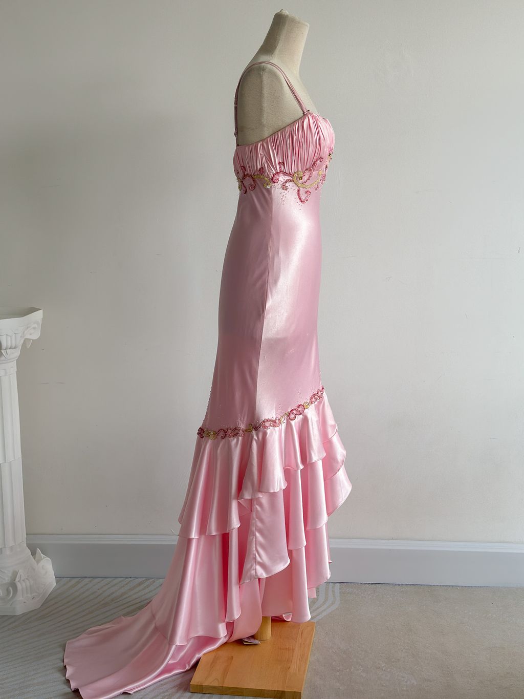 Pure Romance Pink Satin Gown (S) – Violette Wears