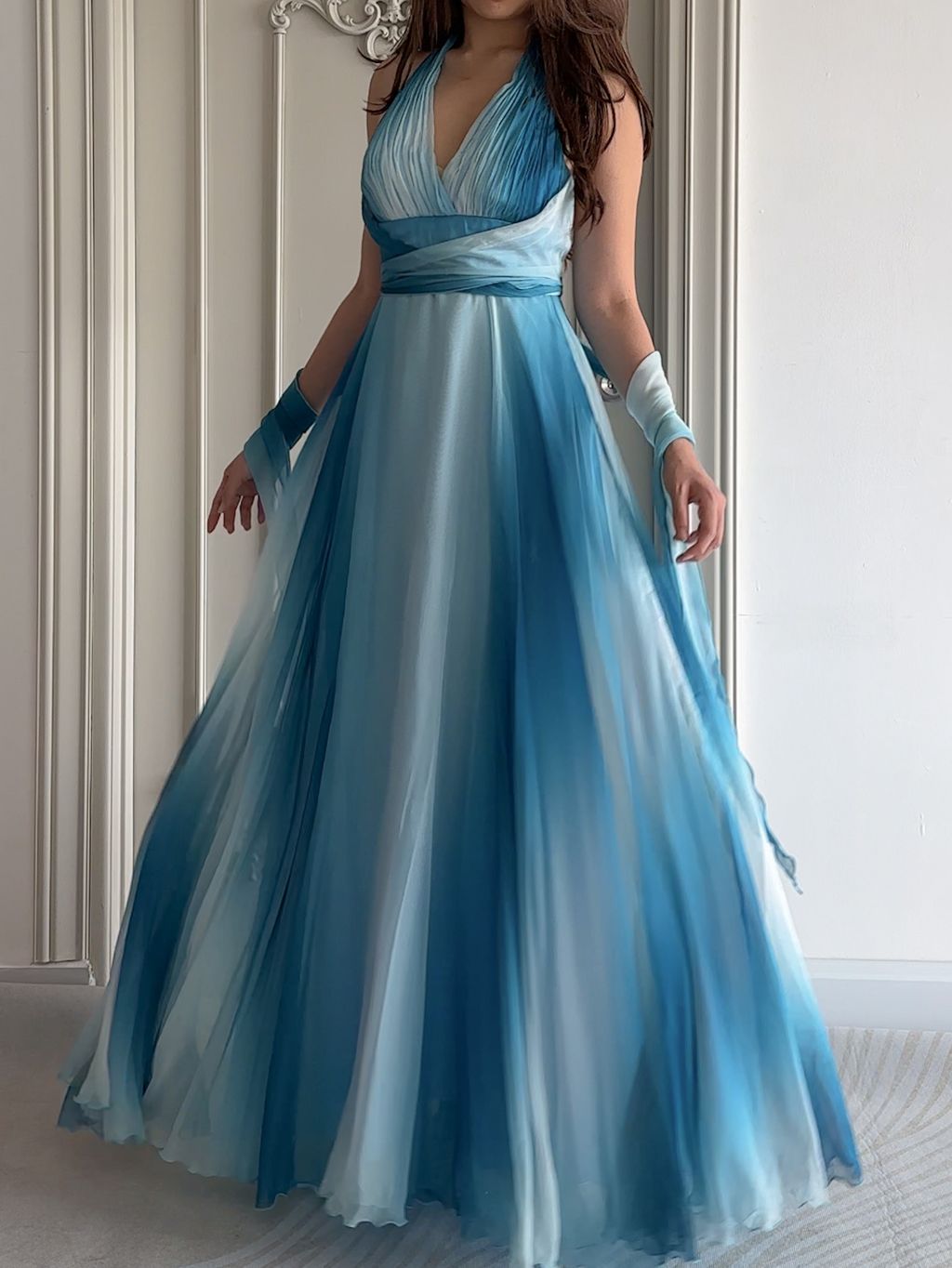 Juju & Christine Ombre Ethereal Chiffon Gown (S-M) – Violette Wears