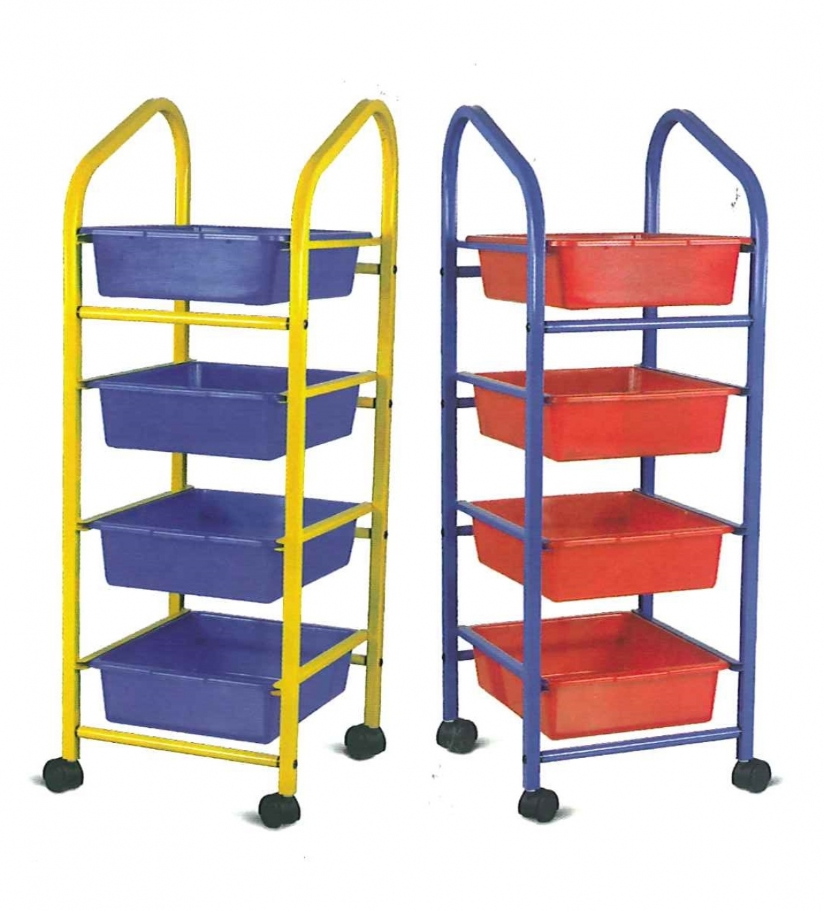 4 Tier Trolley C/W Baskets Model: W-WP-B4 – Furnitures Malaysia