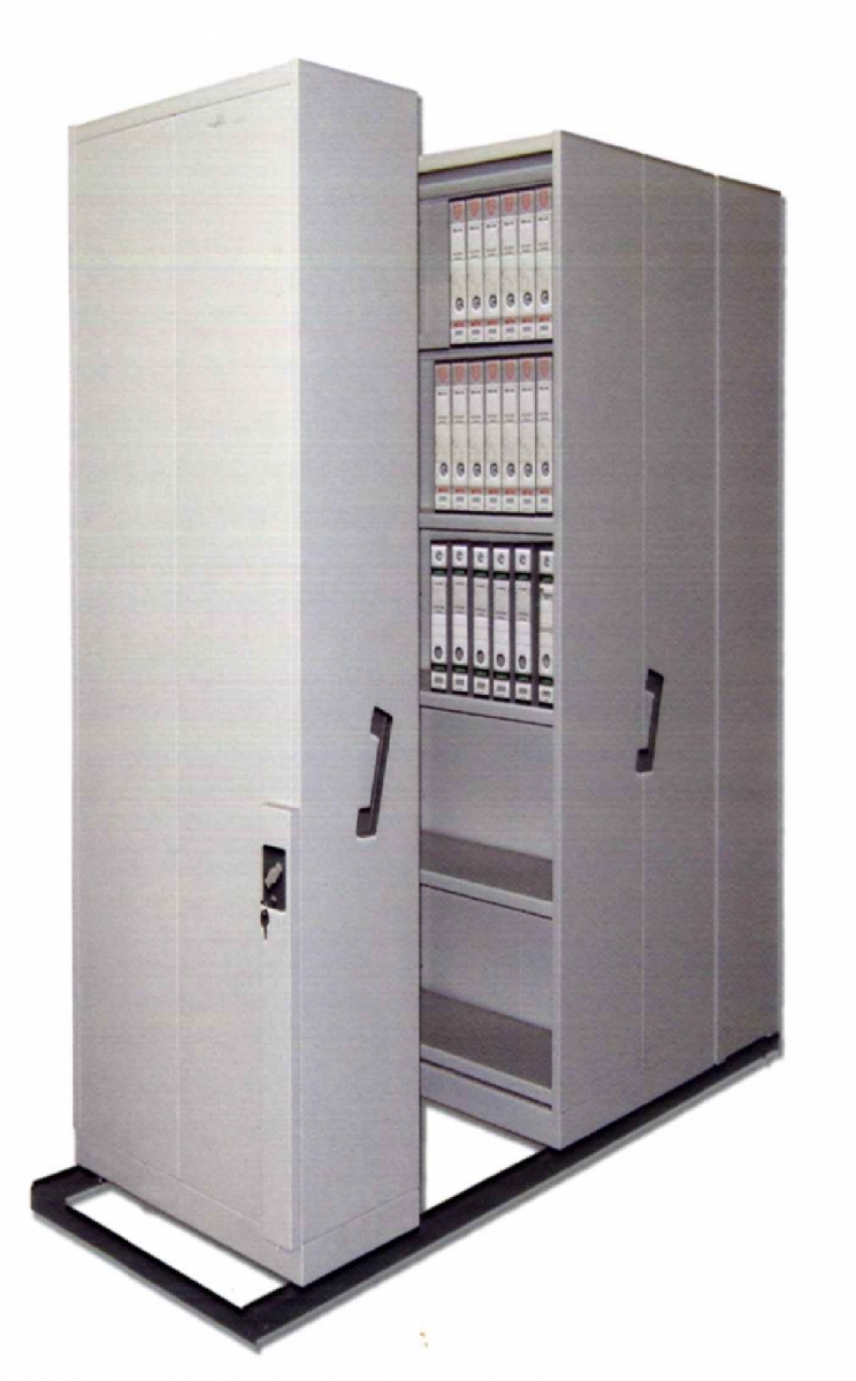 8 x 1 Bay Depth Hand Push Mobile Compactor Model: O-S117/C – Furnitures ...