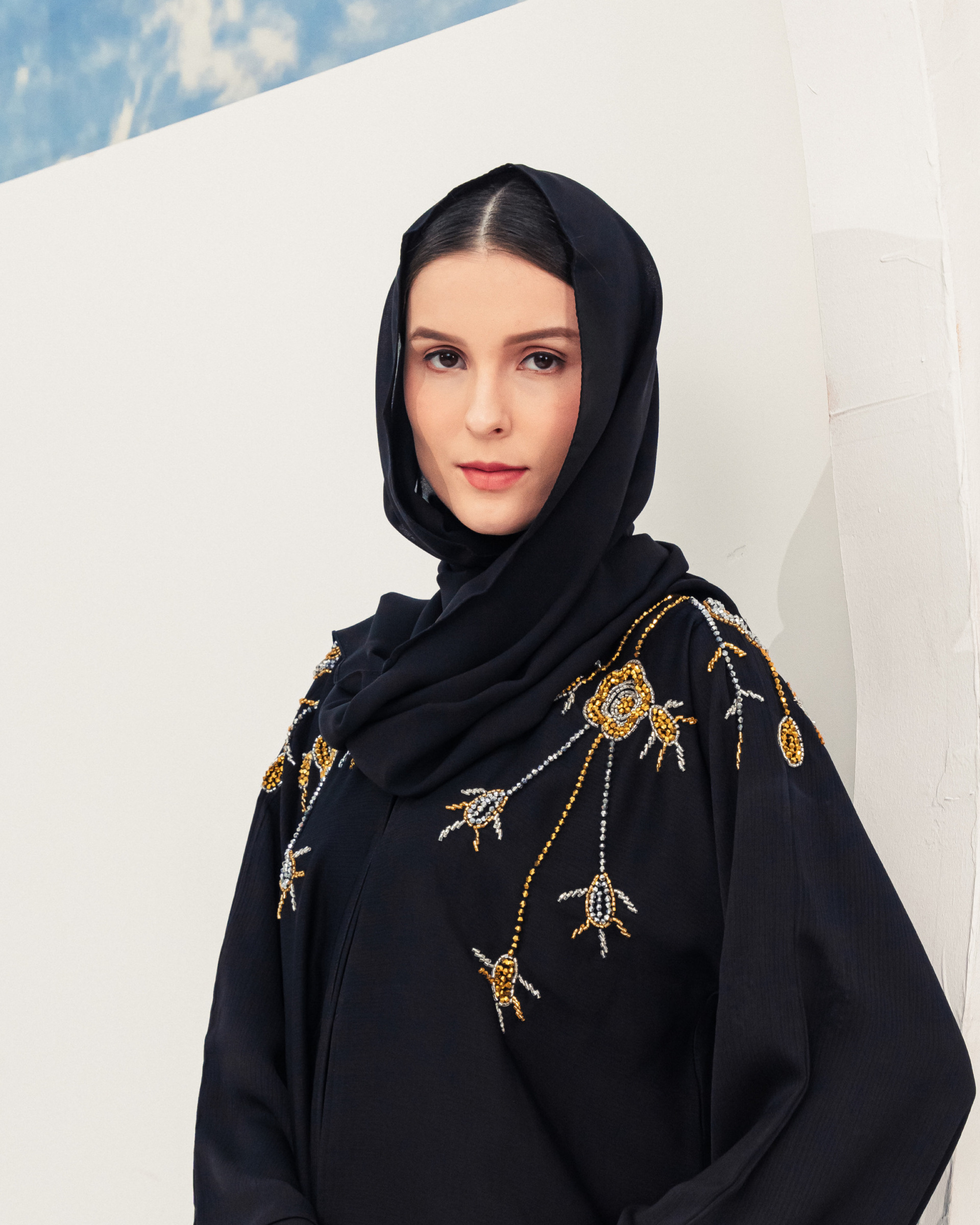 LUNA ABAYA BLACK – Molla Milan