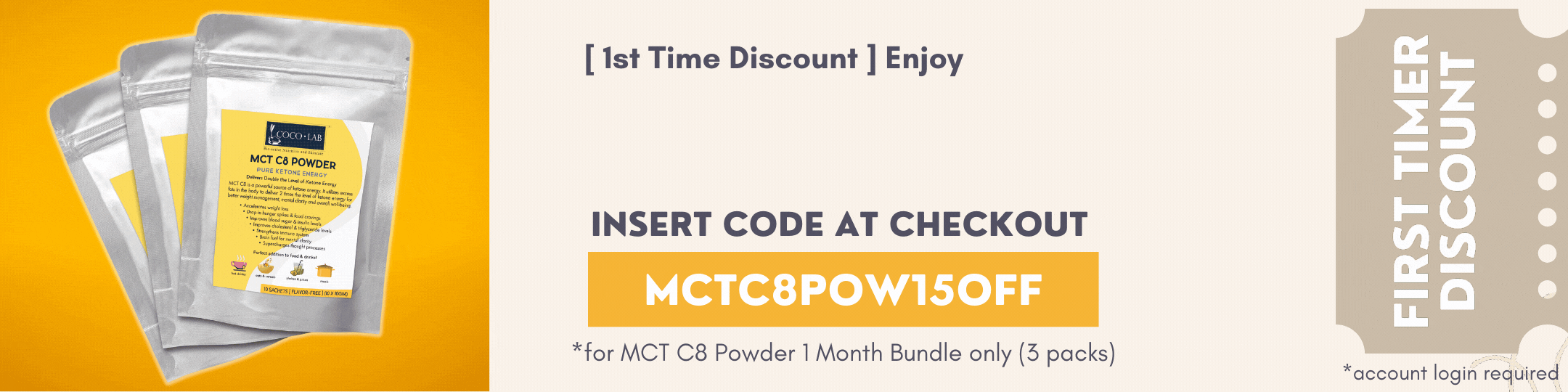 MCT C8 Powder Sachet (10s) – COCOLAB