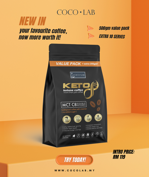 [Value Pack] Keto8 Bulletproof Coffee 500GM – COCOLAB