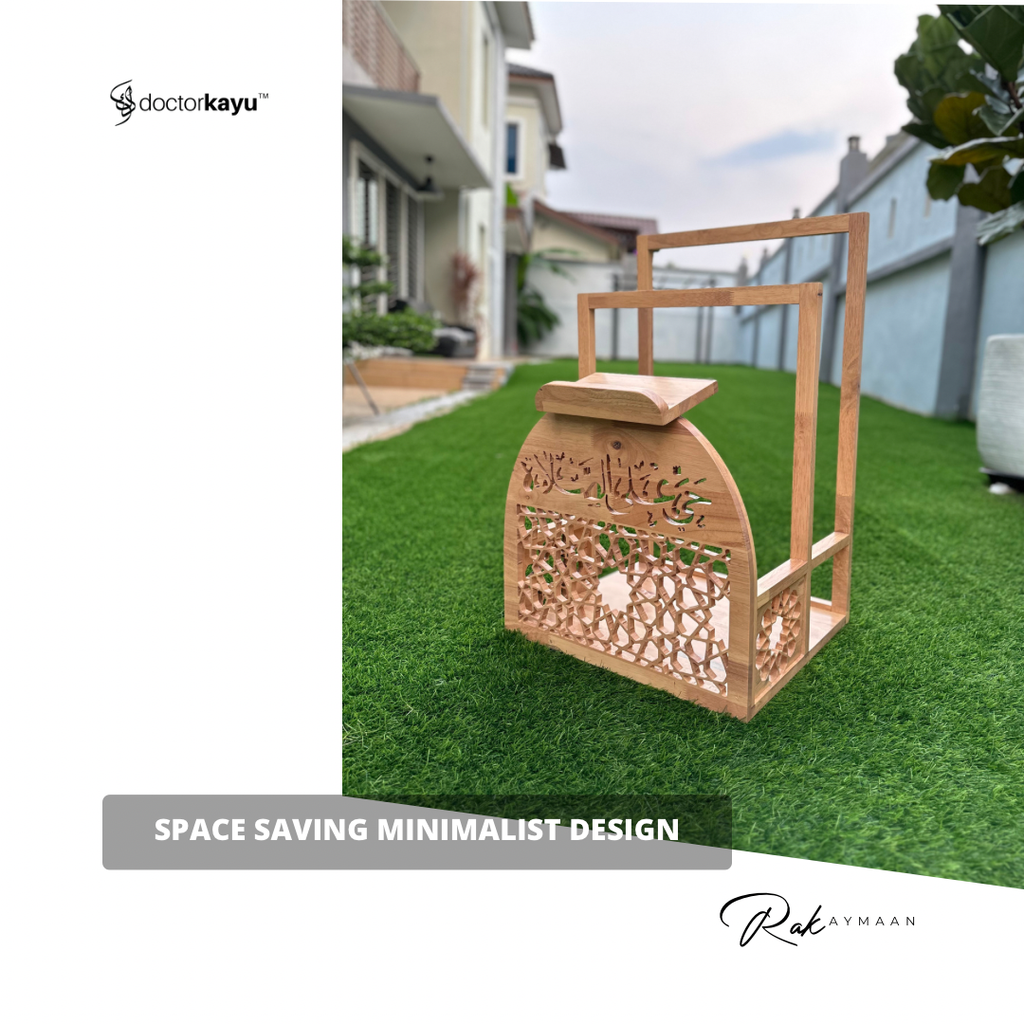 Rak Sejadah Prayer Mat Rack Kayu Wooden – doctorkayu
