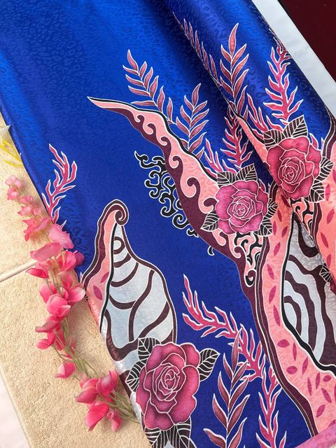 BATIK TERENGGANU PRINTED KOREAN HIGH QUALITY JACQUARD BIDANG 45 ...