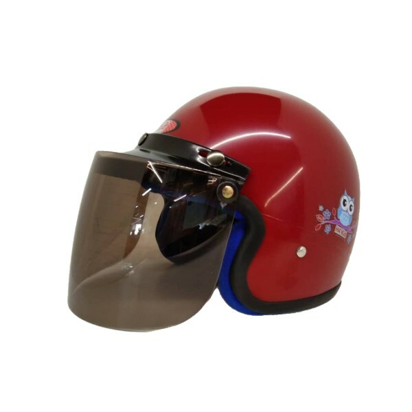 HELMET KID VISOR HELMET KANAK KANAK FULL VISOR AND CURVED TINTED VISOR ...