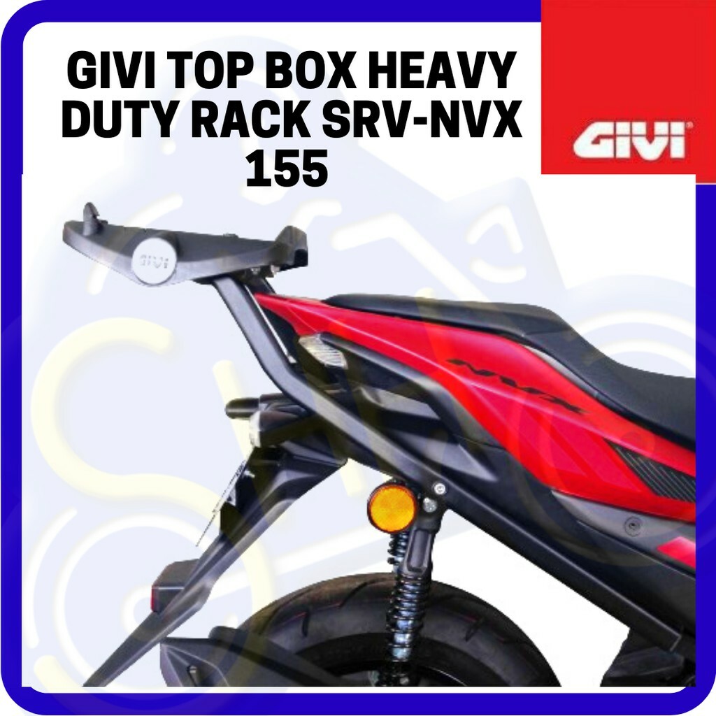 GIVI TOP BOX MONORACK HEAVY DUTY SRV - NVX 155 SRX - NVX 155 (2021 ...