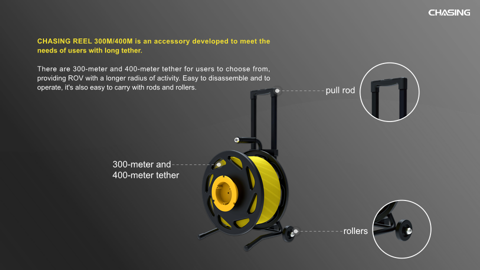 CHASING Reel 300M/400M Tether for M2/M2 Pro – Drones Kaki | DJI Enterprise Authorized Store