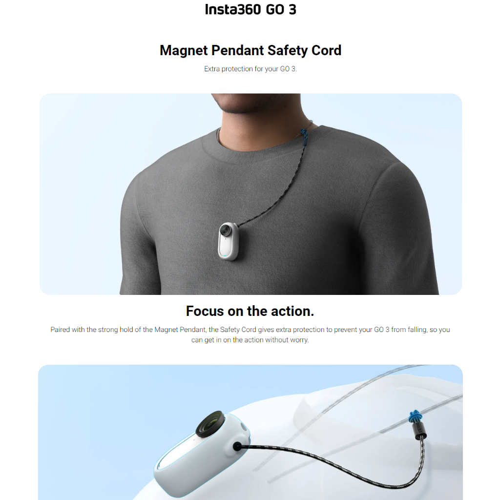 Insta360 GO 3 Magnet Pendant Safety Cord – Drones Kaki | DJI Enterprise ...