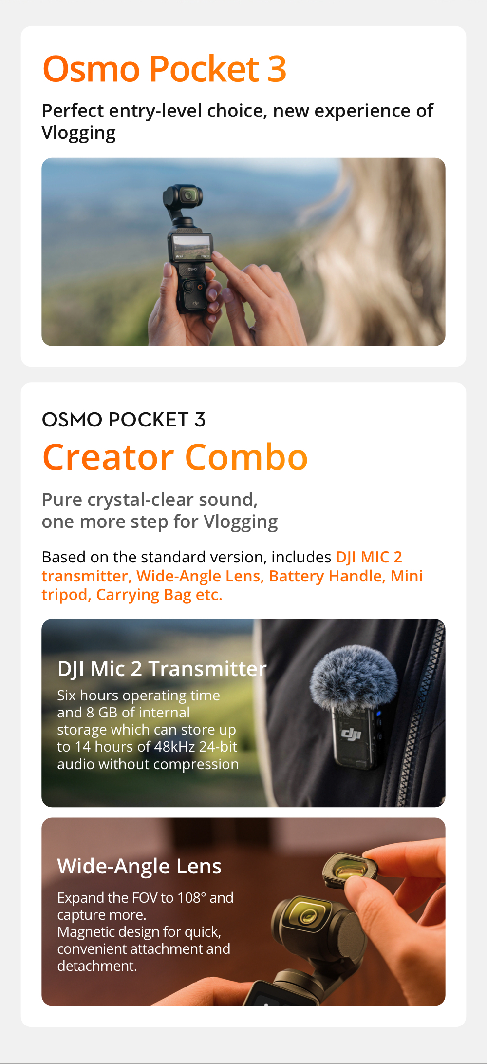 DJI Pocket 3 Creator Combo – Drones Kaki | DJI Enterprise Authorized Store