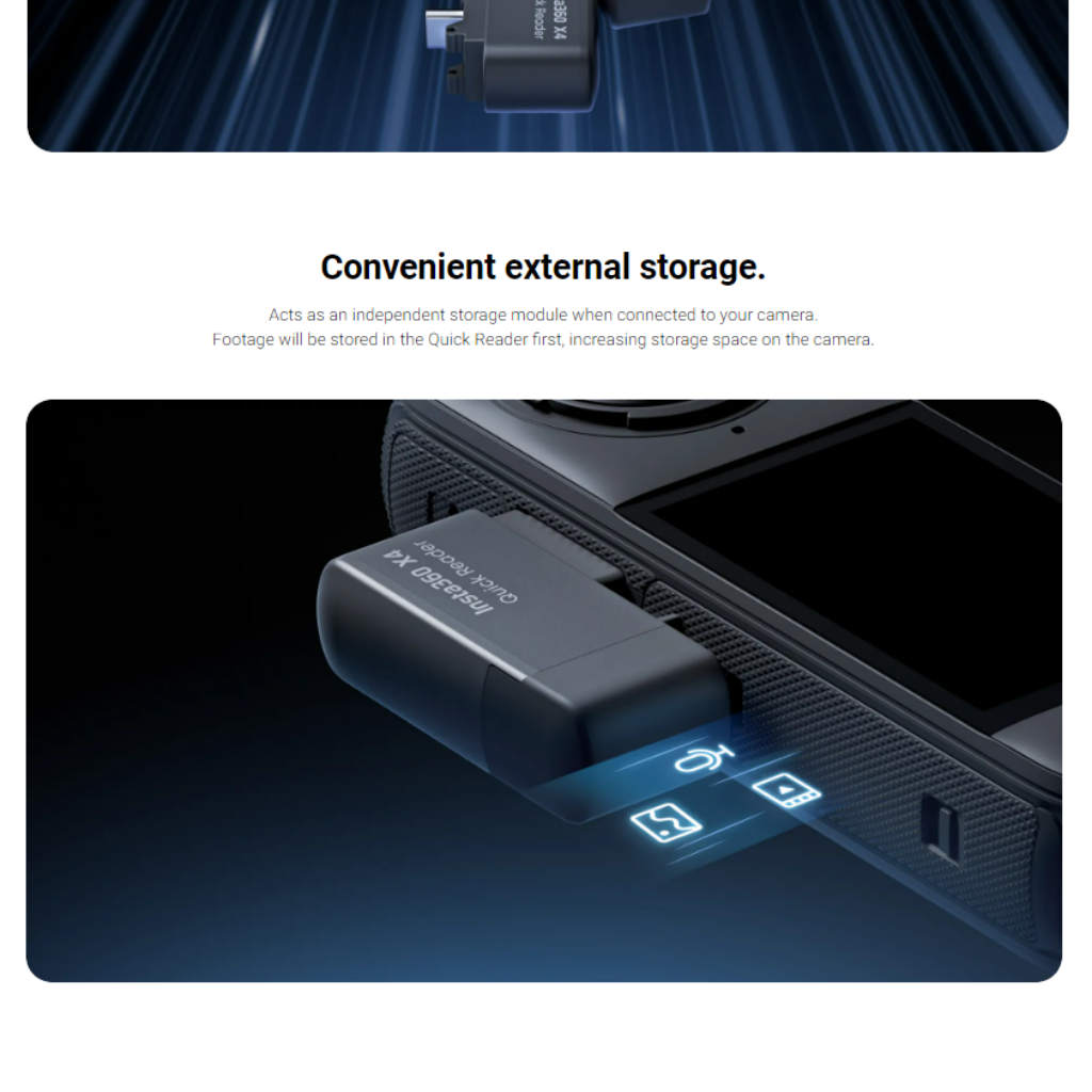 Insta360 X4 Quick Reader – Drones Kaki | DJI Enterprise Authorized Store