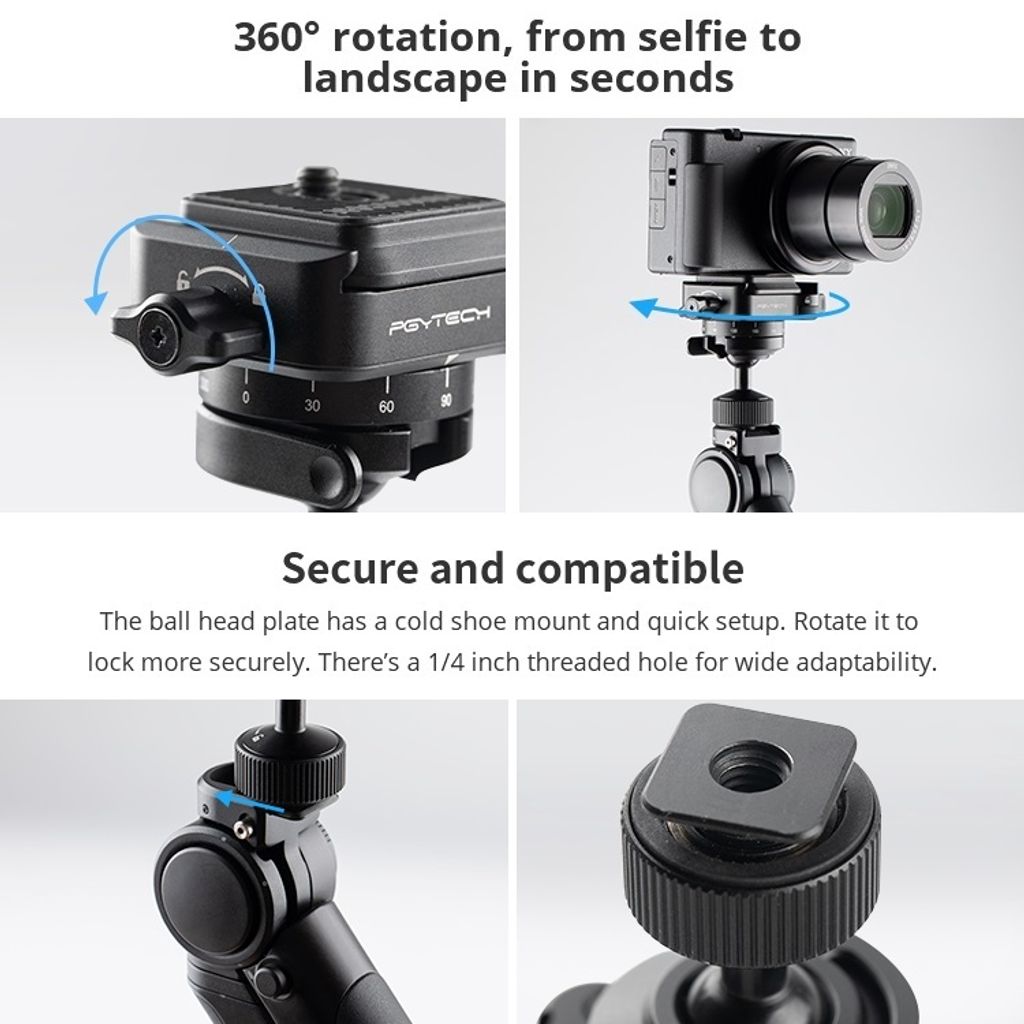 PGYTECH SNAPLOCK MINI Reverse Ball Head – Drones Kaki | DJI Enterprise ...