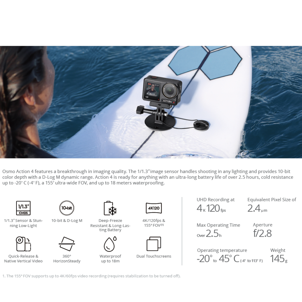 DJI Osmo Action 4 Standard Diving Combo – Drones Kaki | DJI Enterprise ...