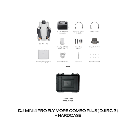 DJI Mini 4 Pro Fly More Combo Plus ( DJI RC 2 ) + Hardcase – Drones Kaki | DJI Enterprise ...