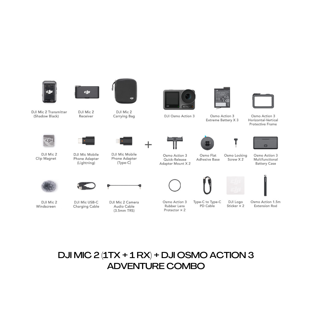 DJI Mic 2 (1TX + 1RX) – Drones Kaki | DJI Enterprise Authorized Store