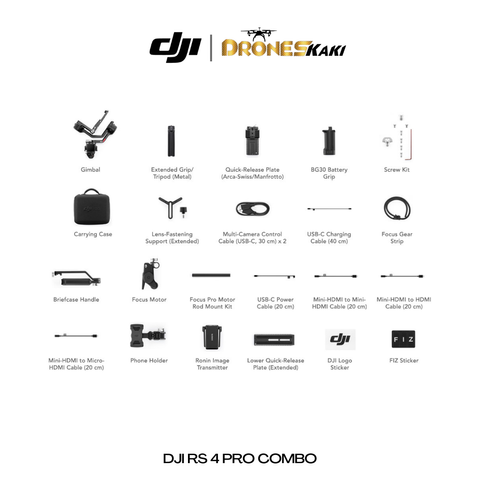 DJI RS 4 Pro Combo – Drones Kaki | DJI Enterprise Authorized Store