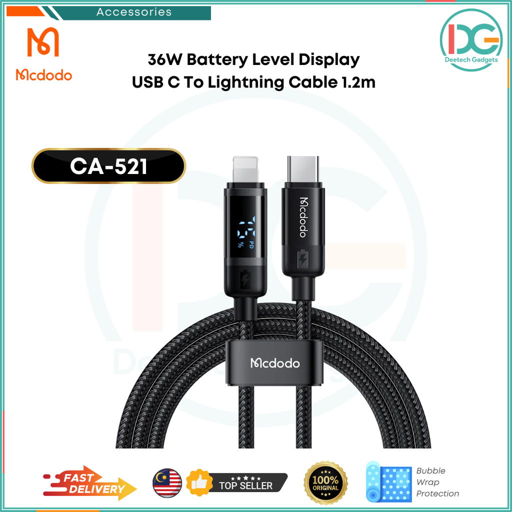 Charging / Data Cable (Digital) 36W to 100W | USB / Type-C / Lightning ...