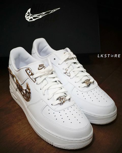 Nike Air Force 1 Molten Metal FV3616-101 銀色 af1白 af1 液態銀 金屬 猛毒 nike猛毒 ...