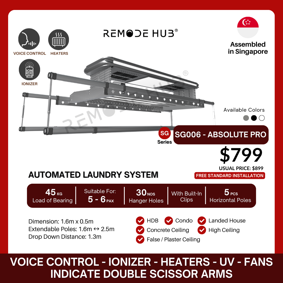Automated Laundry Rack Smart Laundry System, Electric Laundry Rack ...