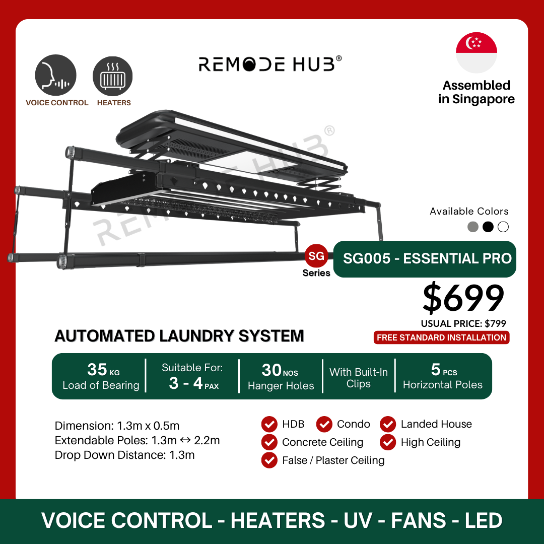 Automated Laundry Rack Smart Laundry System, Electric Laundry Rack ...