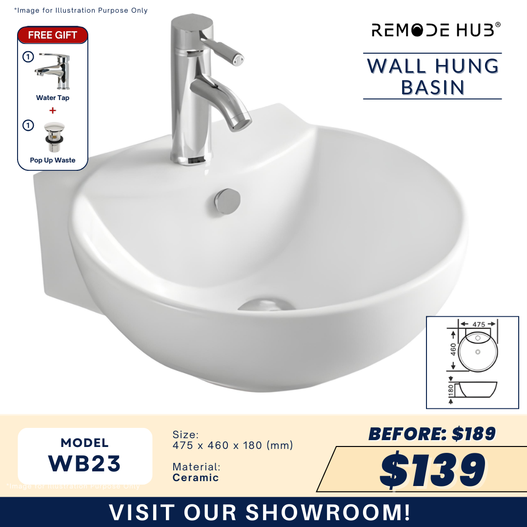 Wall Hung Basin / Wall Mounted Basin / Bathroom Ceramic Basin / Ceramic ...