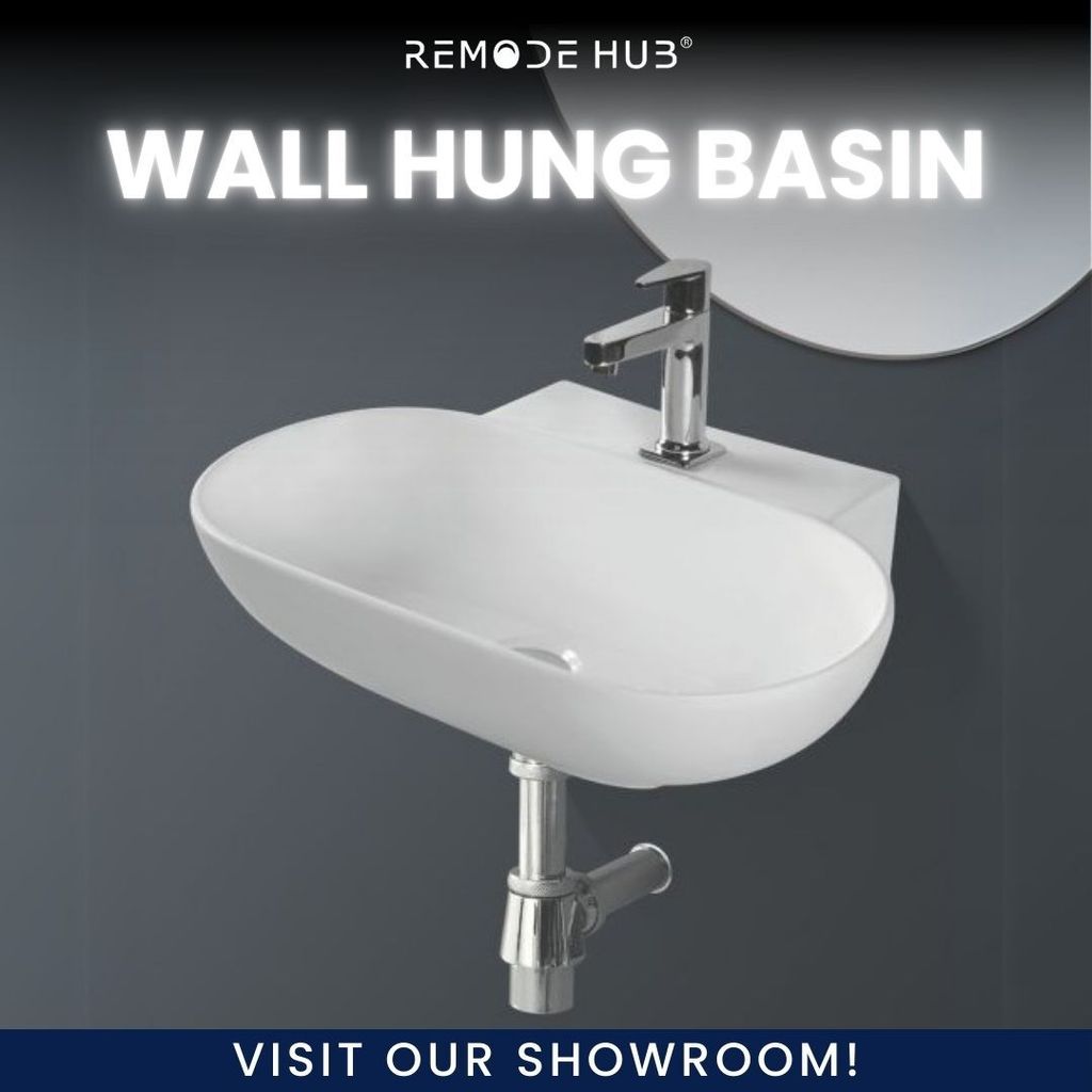 Space-Efficient Wall-Hung Basin. Ceramic Basin. Easy Installation ...