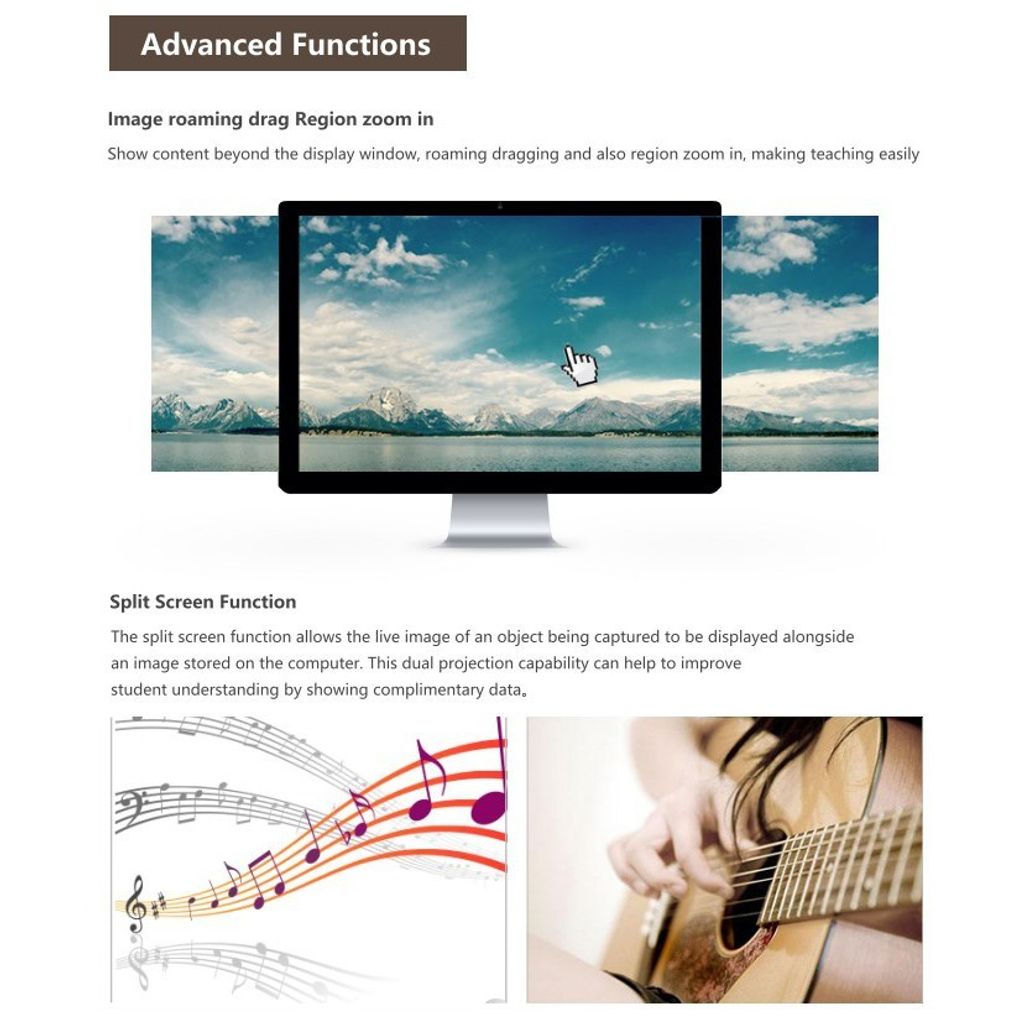 ORIGINAL Joyusing V500S 8.0MP / V500S-4K 13.0MP Visualizer / Document ... ORIGINAL Joyusing V500S 8.0MP / V500S-4K 13.0MP Visualizer / Document ...