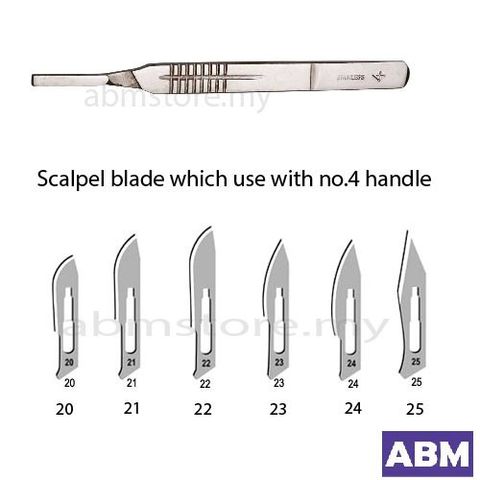 Scalpel Handle / Scalpel Blade Carbon Steel No. 10/10A/11/12/15/20/21 ...