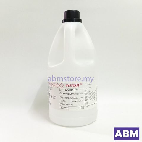 Ethanol 95% Denatured CP / AR Systerm (2.5 Litre) Ethyl Alcohol Etil ...