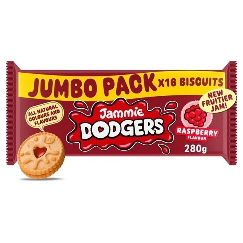 Jammie Dodgers Raspberry Biscuits Jumbo Pack 280g – MY. local British shop