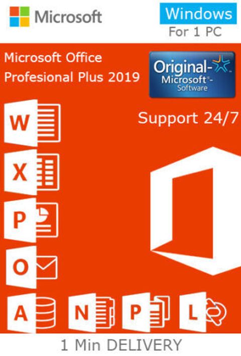 Microsoft ® Office 2019 Professional Plus Genuine Key 32/64BIT – DigitShop