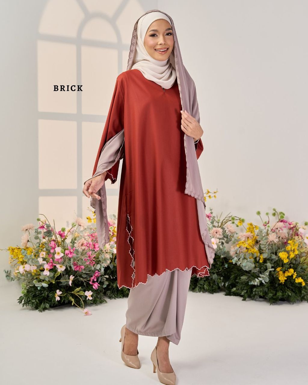 Dayang Kurung With Semi-Instant Pario – HAURA WEAR
