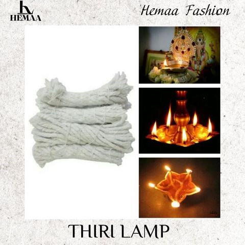 Oil Lamp Cotton Wicks | Vilakku Thiri | Spiral Thiri – HEMAA Since 1983