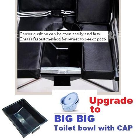 EASY Handle Reclining Wheelchair with Toilet Bowl LOWEST PRICE, kerusi ...