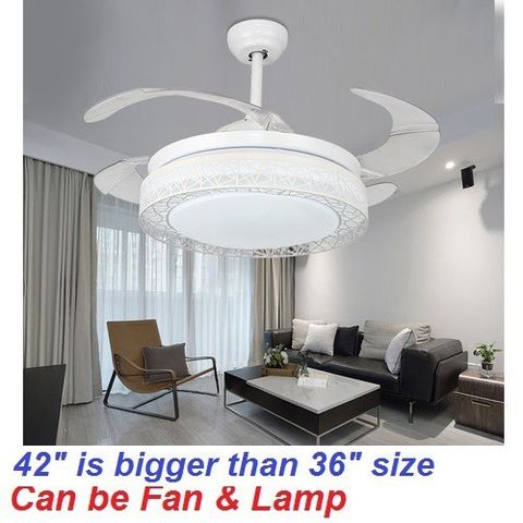 Premium Ceiling Fan 42inch with LED Lights lamps (Batik Style) kipas ...