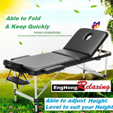 Aluminium Massage Bed, Reclining Massage Bed with Aluminium Frame ...