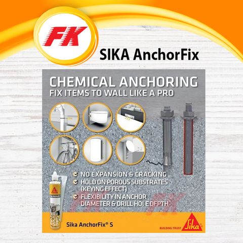 SIKA ANCHOR FIX / SIKA Anchorfix/Sika AnchorFix-S Fast Curing Anchoring ...