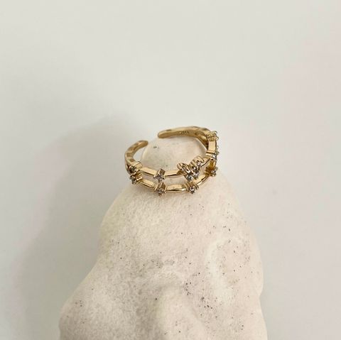 Dainty Butterfly 2-Layer Gold Ring – Laura Jewel