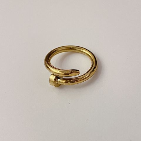 18K Gold Plated Chiara Nail Clou Ring – Laura Jewel