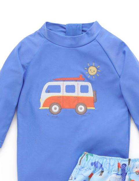 Organic Baby Kids Board Short & Rashie Swim Set Purebaby Australia ...