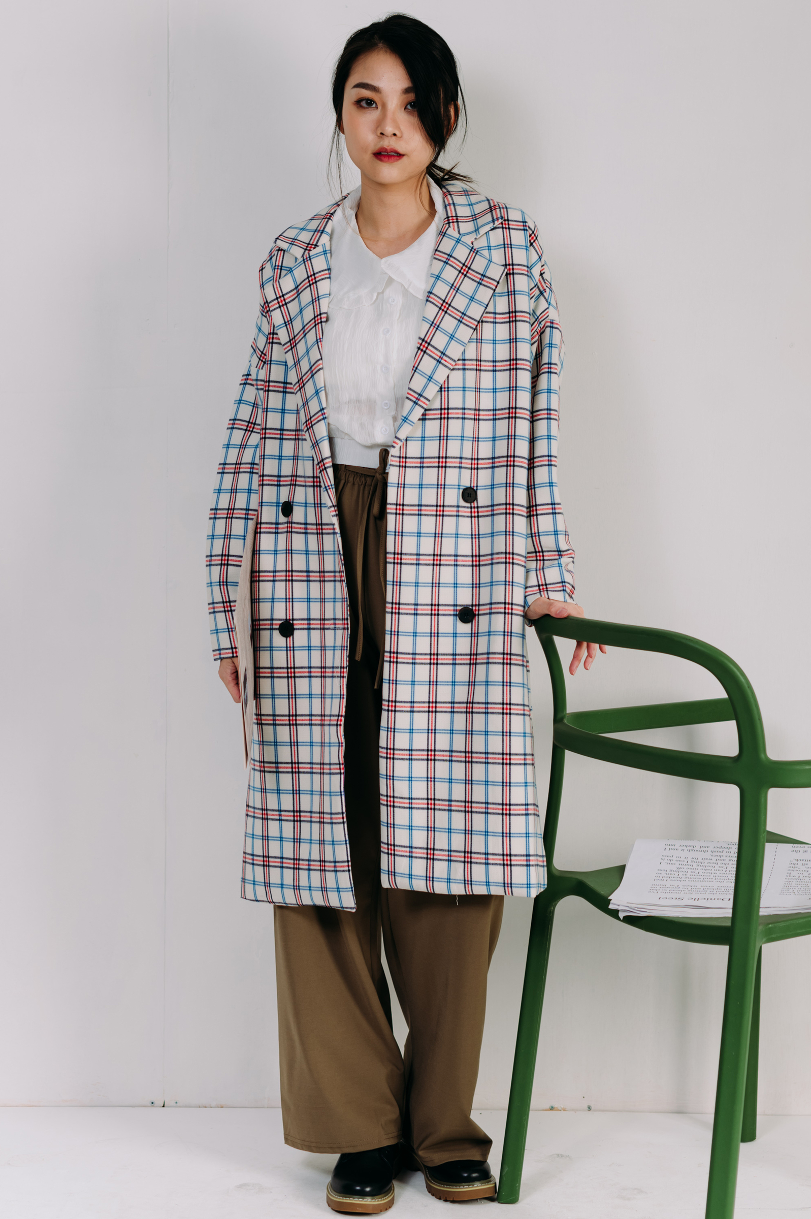 Mcgene Oversized Plaid Blazer – VSOUTLET.CO